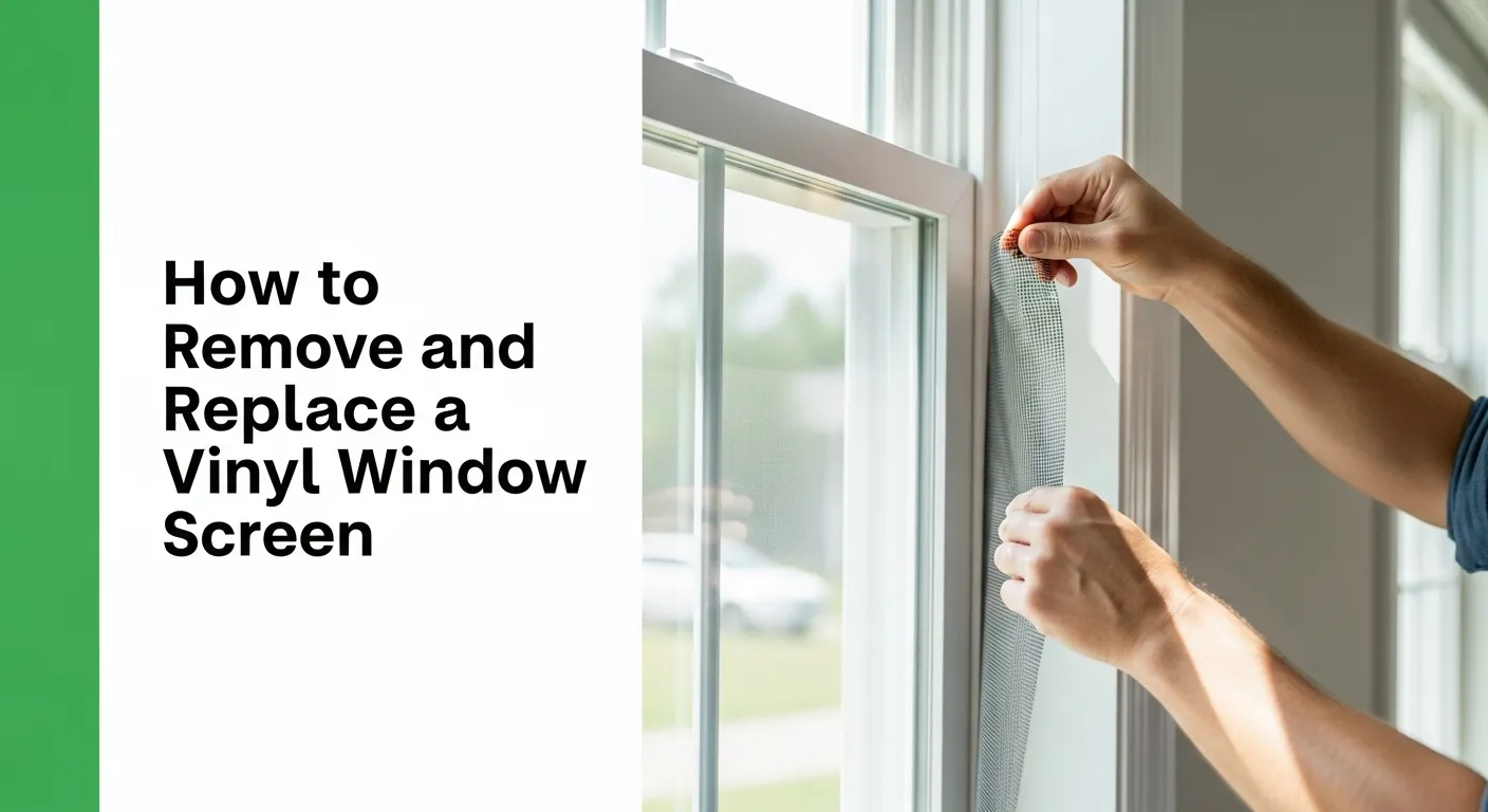 How to Remove and Replace a Vinyl Window Screen (15-Minute DIY)