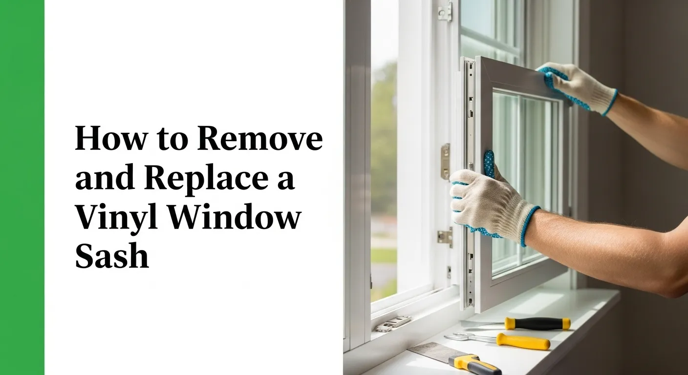 How to Remove and Replace a Vinyl Window Sash (All Window Types)