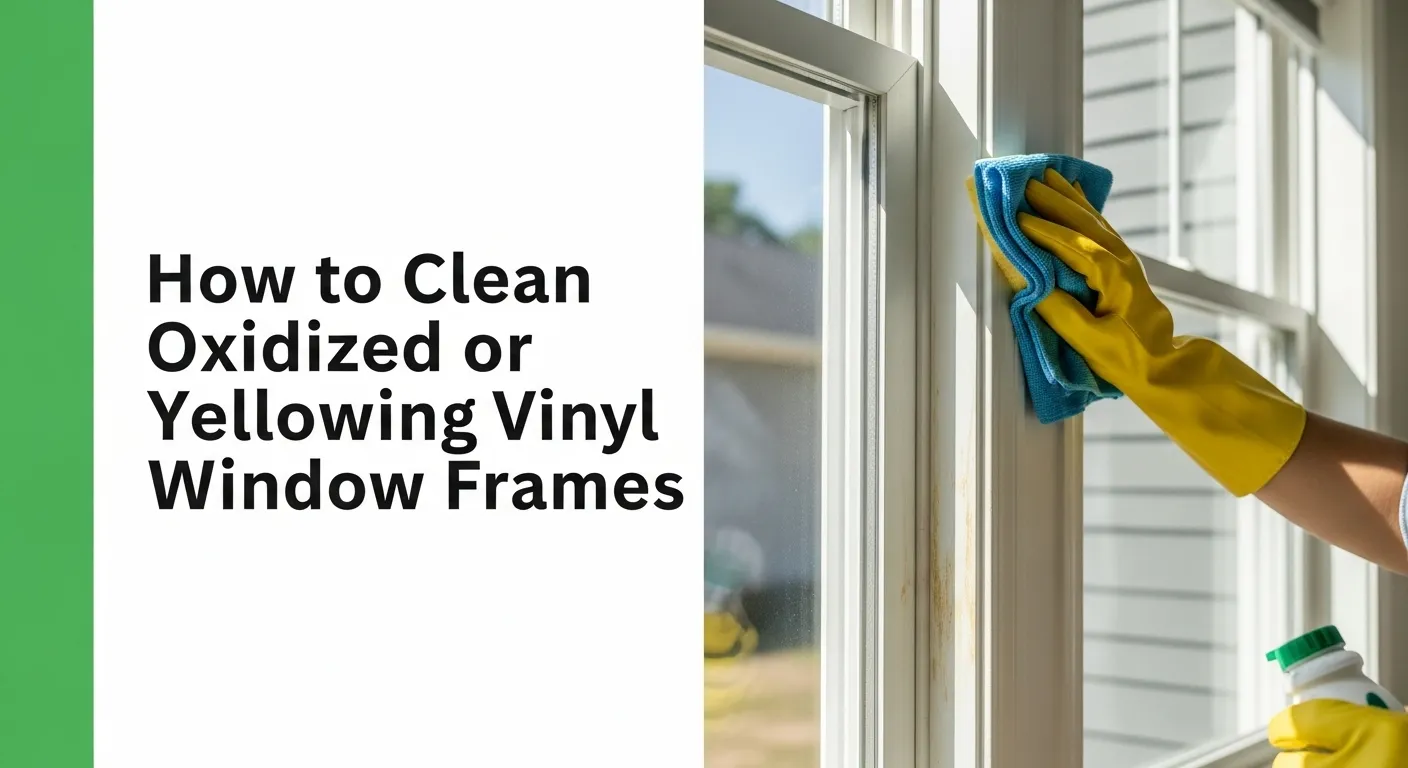 Restore Yellowed or Oxidized Vinyl Window Frames (3 Methods)