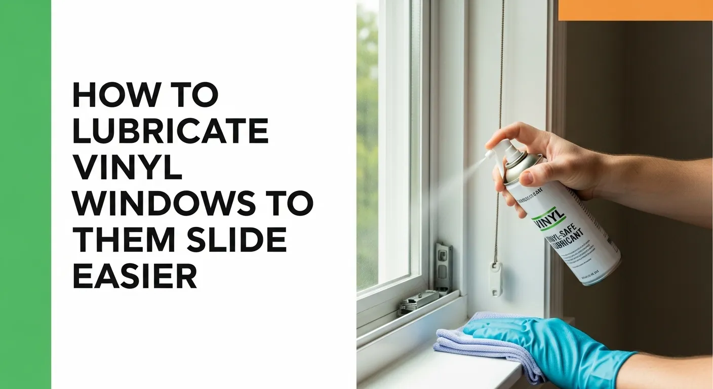 How to Lubricate Vinyl Windows: 10‑Minute Fix with Silicone Spray