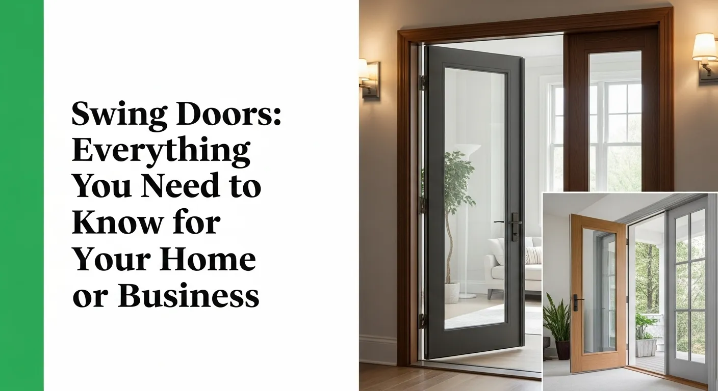 Swing Doors Guide: Types, Materials, Inswing vs Outswing 2025